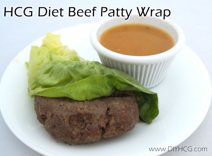 Beef Patty Wrap - Do-It-Yourself HCG